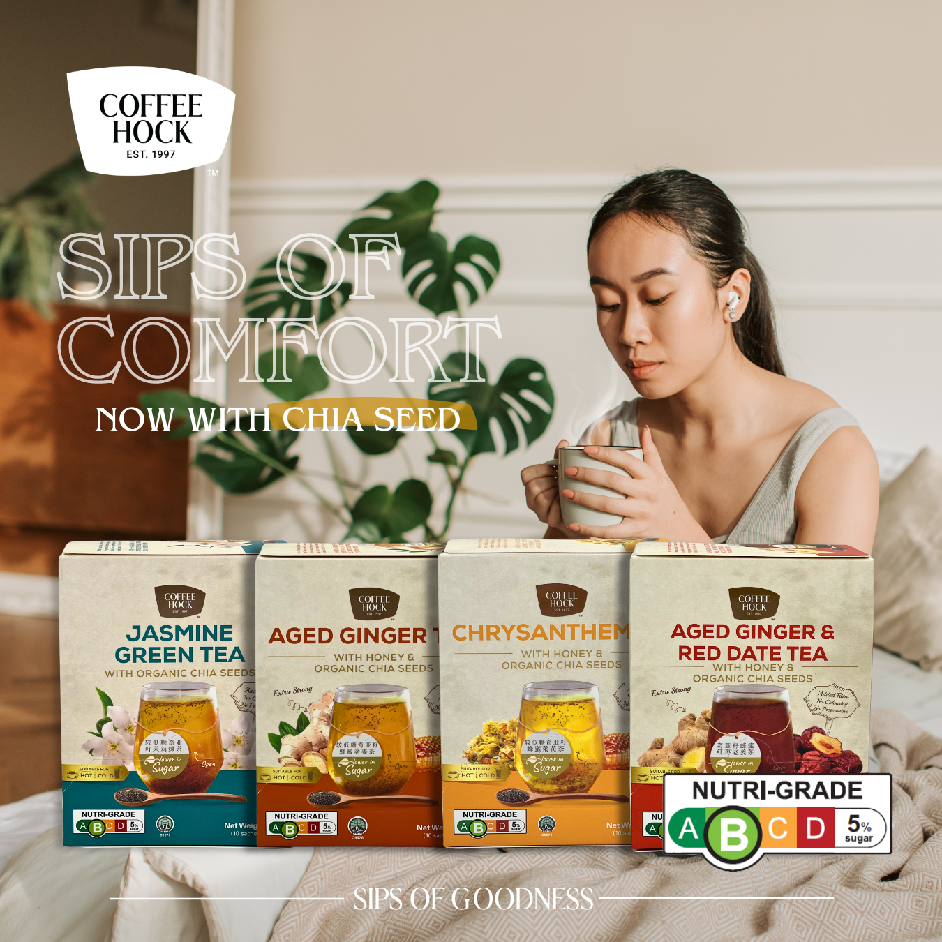 Asian Tea Brews with Organic Chia Seeds – Coffee Hock Singapore
