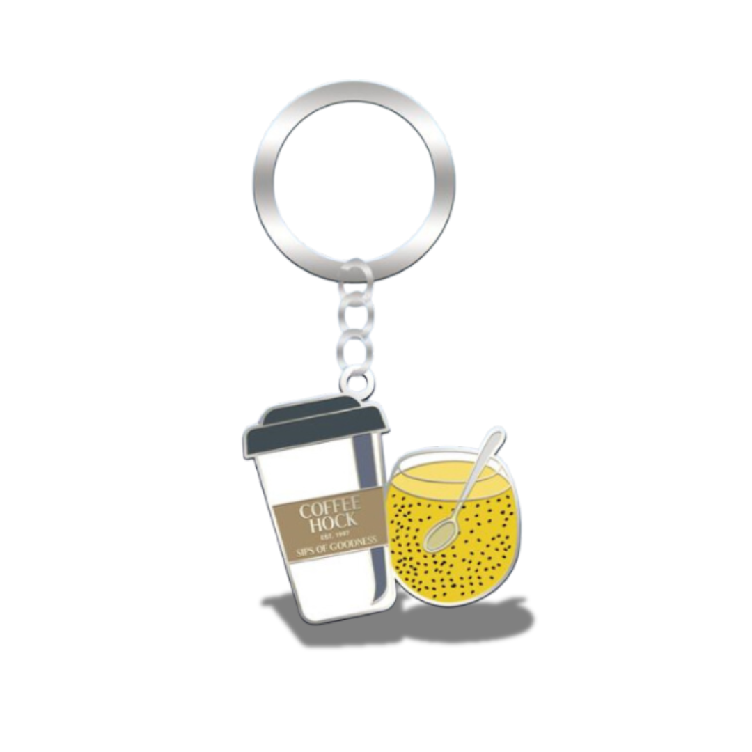 Coffeehock Limited Ed Coffee & Tea Key Charm – Coffee Hock Singapore